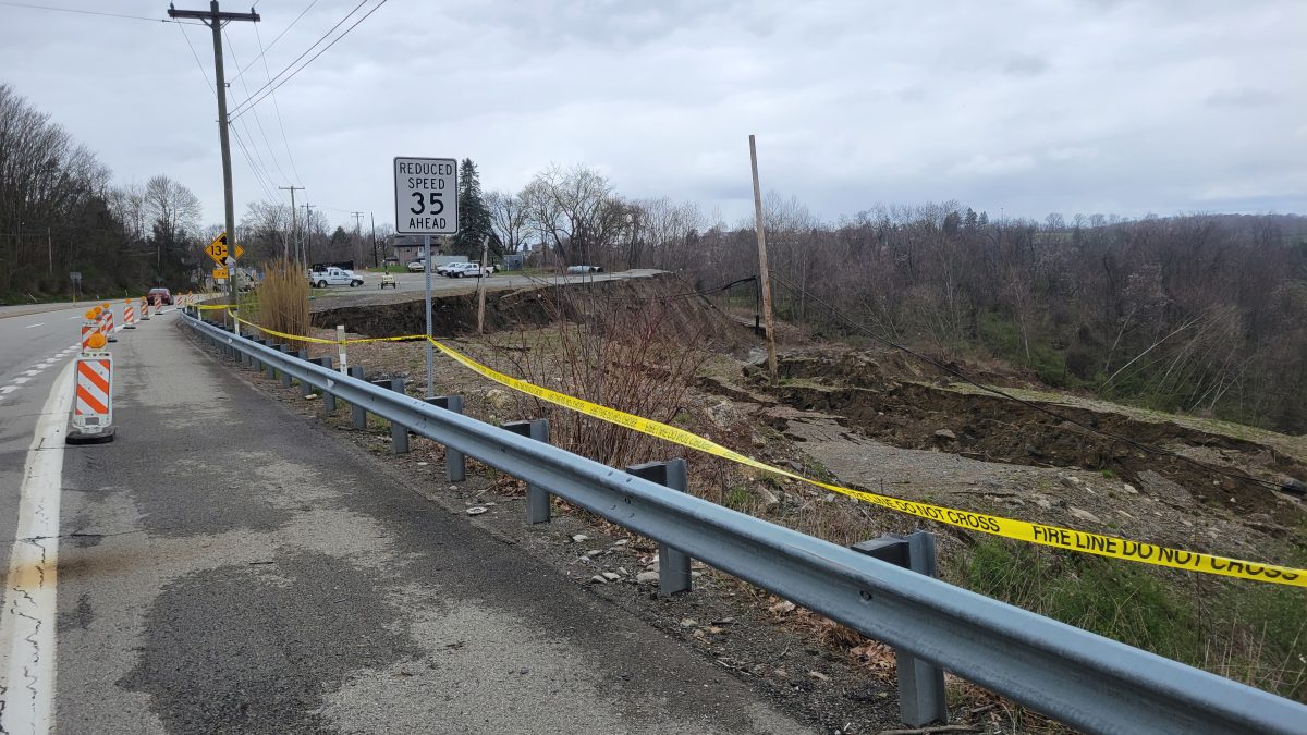 Landslide develops along Route 40 in South Strabane - Observer-Reporter